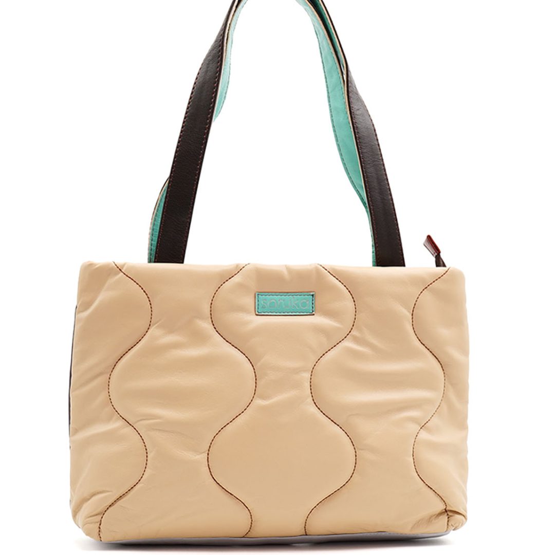 Quilted Wavy Bag - Recycled Handbags, Quilted Bags for women | Soruka EN